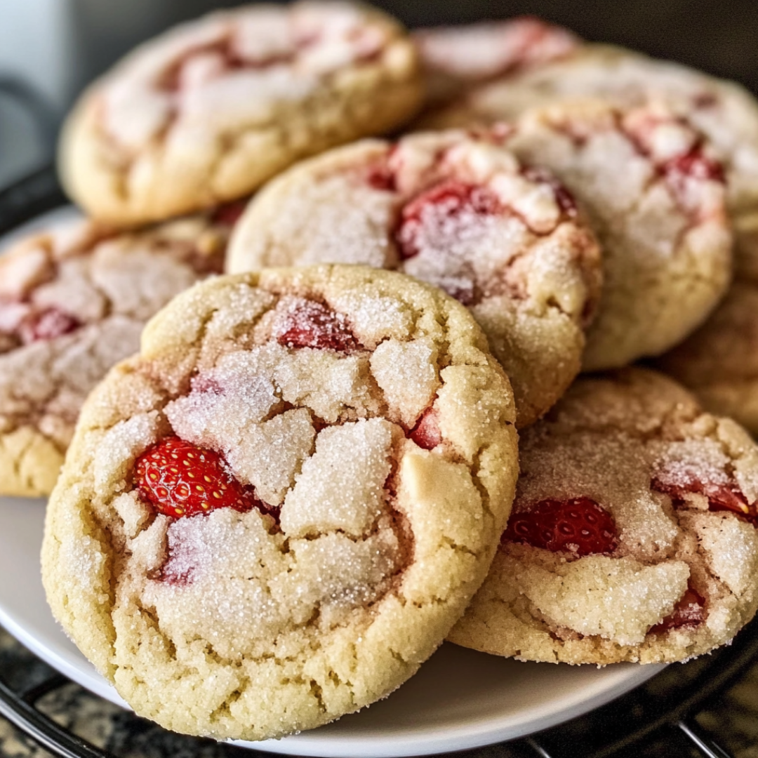 Soft Strawberry Sugar Biscotti - Full Recipe