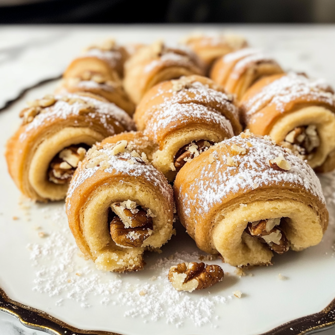 Italian Nut Roll Cookies with Almond Filling - Full Recipe