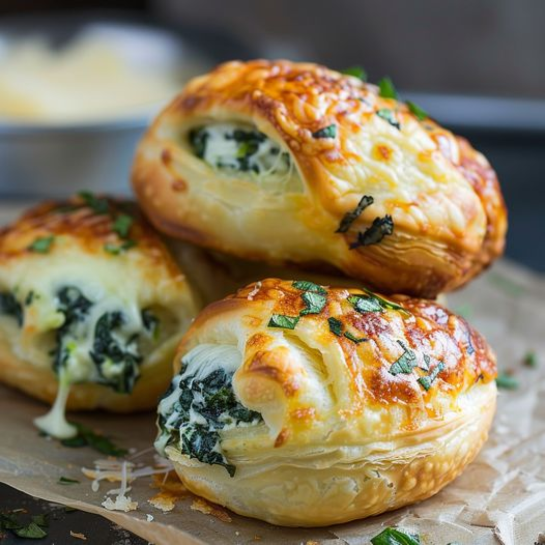 Flaky Cream Cheese & Spinach Puffs - Full Recipe