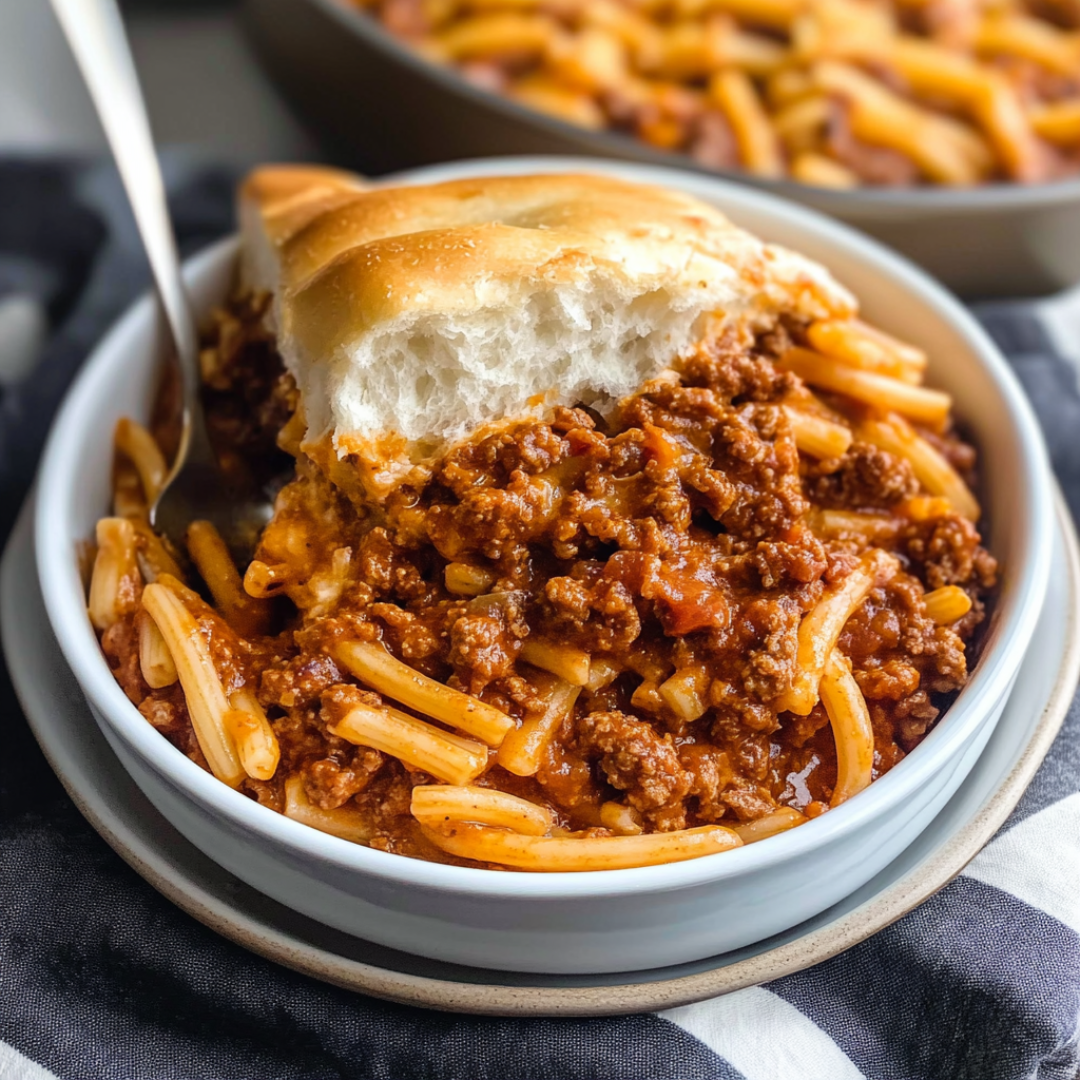 Hearty Sloppy Joe Casserole Bake - Full Recipe