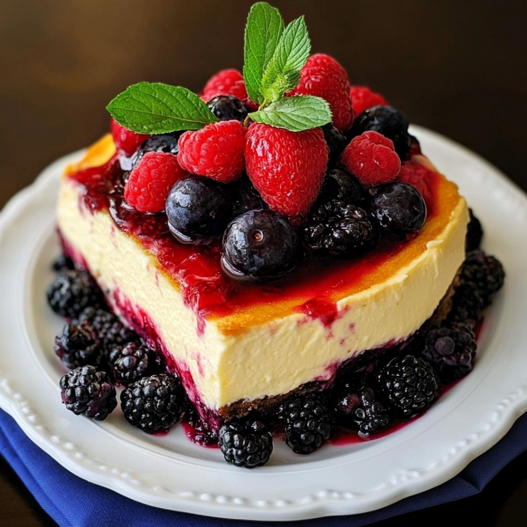 Mixed Berries Cheesecake – Full Recipe