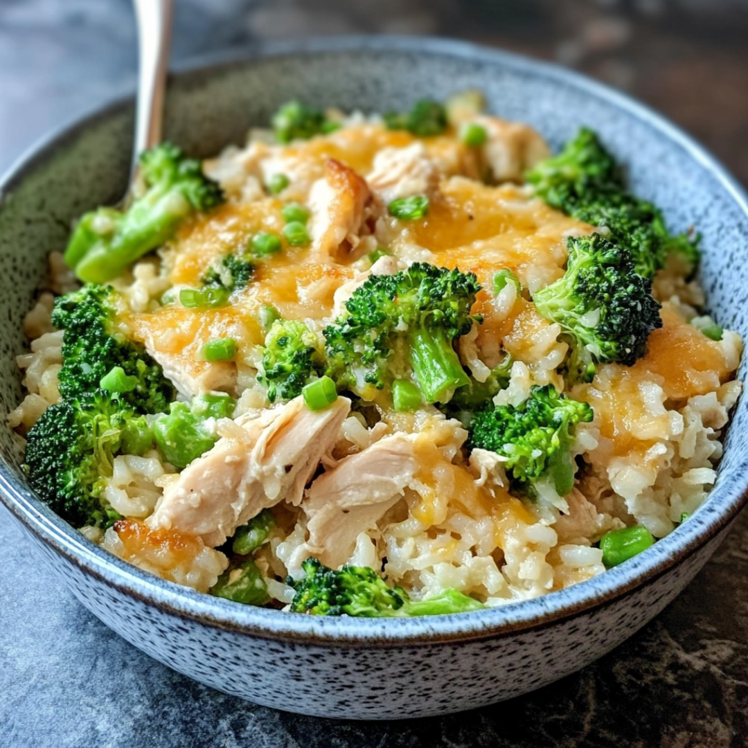 Creamy Chicken Broccoli Rice Casserole - Full Recipe